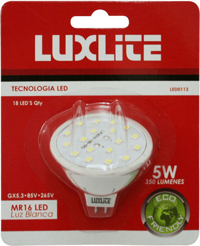 BOMBILLO LED LUZ BLANCA LUXLITE 5W CONSTRUFACIL
