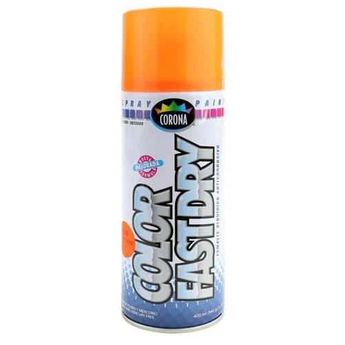 PINTURA SPRAY CORONA ANARANJADO FLUORESCENTE CONSTRUFACIL