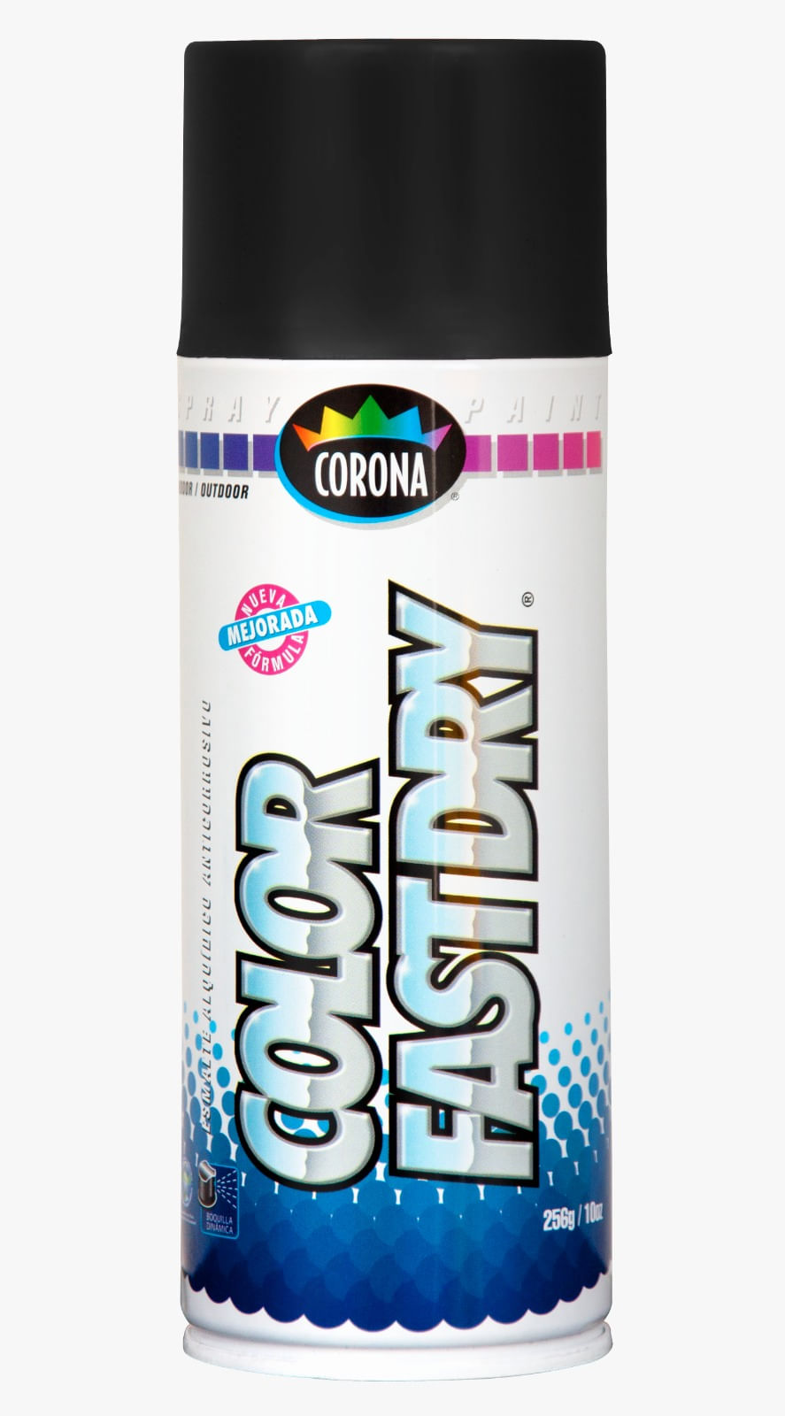 PINTURA SPRAY CORONA NEGRO CONSTRUFACIL