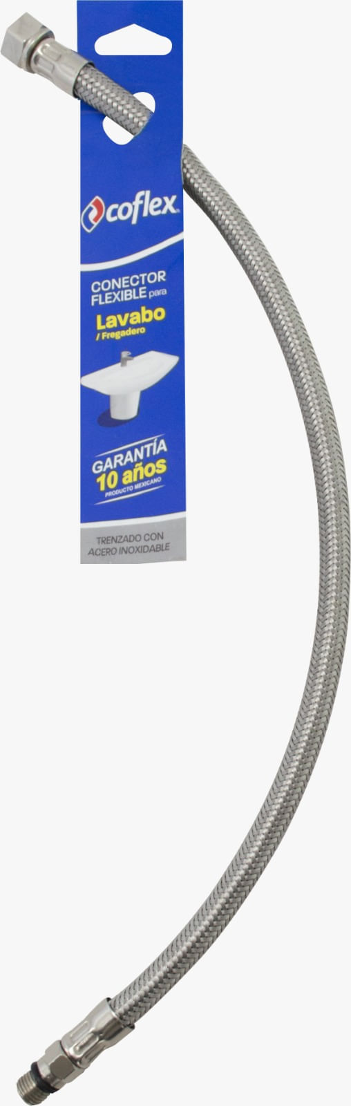 TUBO DE ABASTO GRIFO MONOCOMANDO ACERO INOX COFLEX 3/8"X10MM 40CM ...