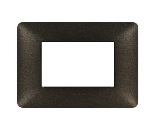 PLACA MATIX 3 MODULO MARRÓN CONSTRUFACIL