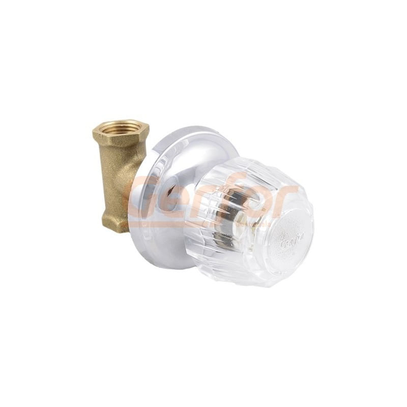 LLAVE CROMADA PARA DUCHA ACUARIUS GERFOR CONSTRUFACIL