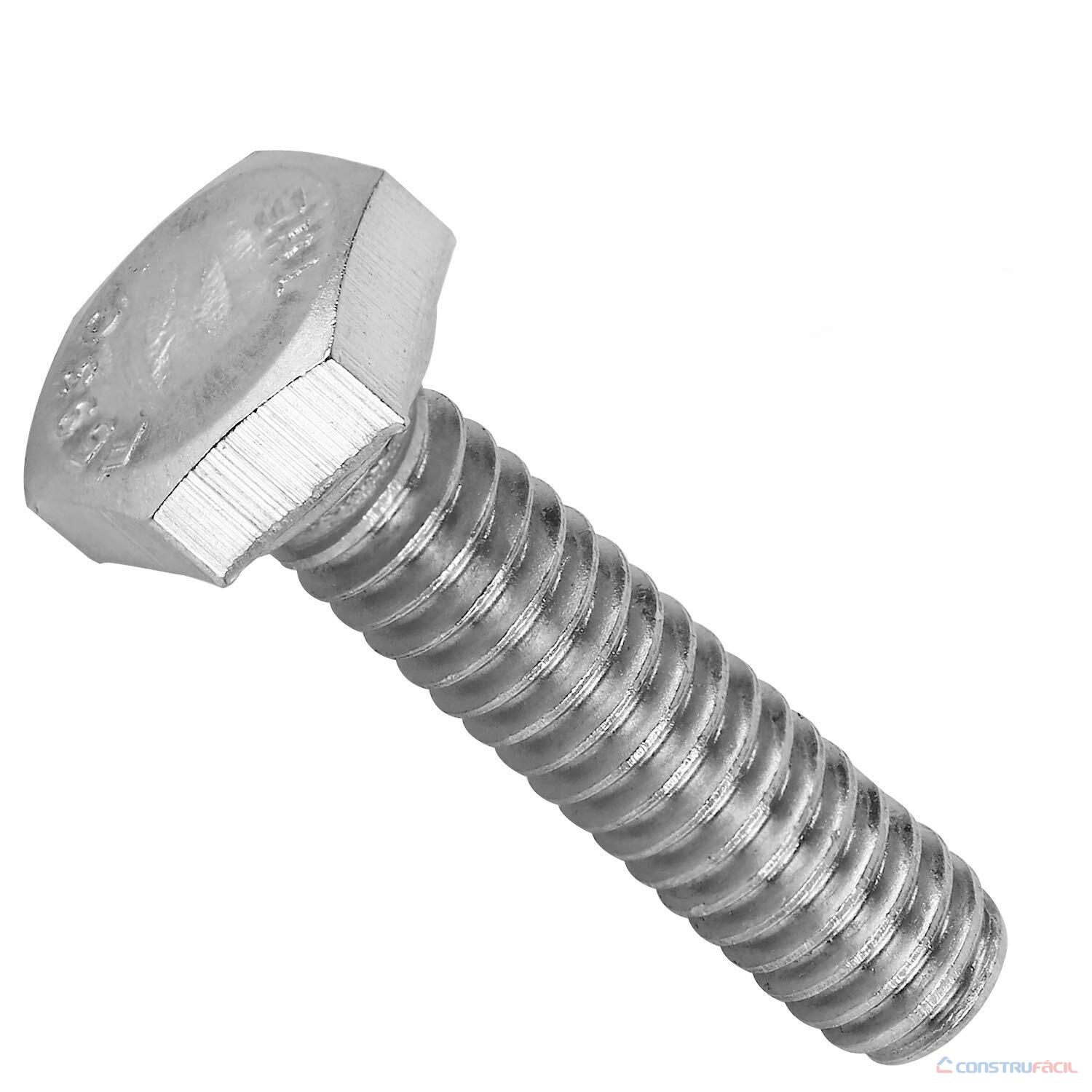 TORNILLO HEXAGONAL ACERO INOX BOLSA TRACSA 1/4"X2" 5 UNDS CONSTRUFACIL