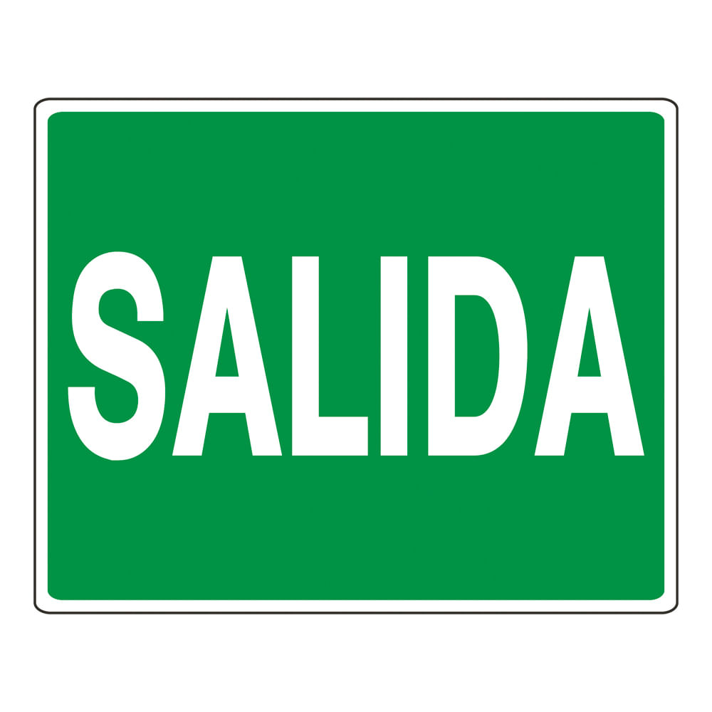 SEÑAL DE INFORMACION SALIDA CONSTRUFACIL