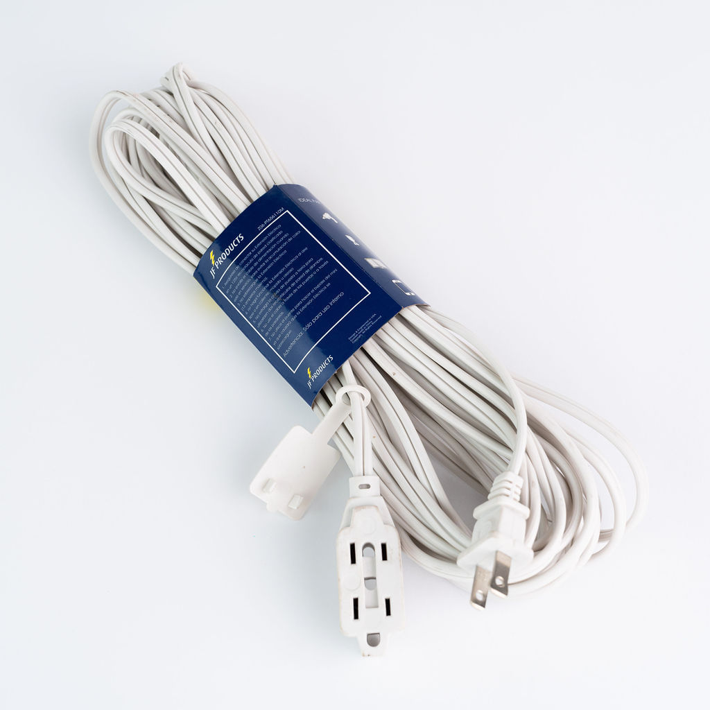 EXTENSION ELECTRICA USO DOMESTICA 8M BLANCA JF PRODUCTS CONSTRUFACIL